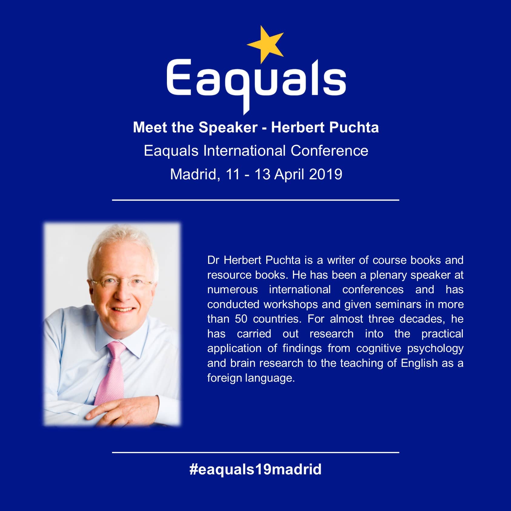 Meet the Speaker: Herbert Puchta - Eaquals